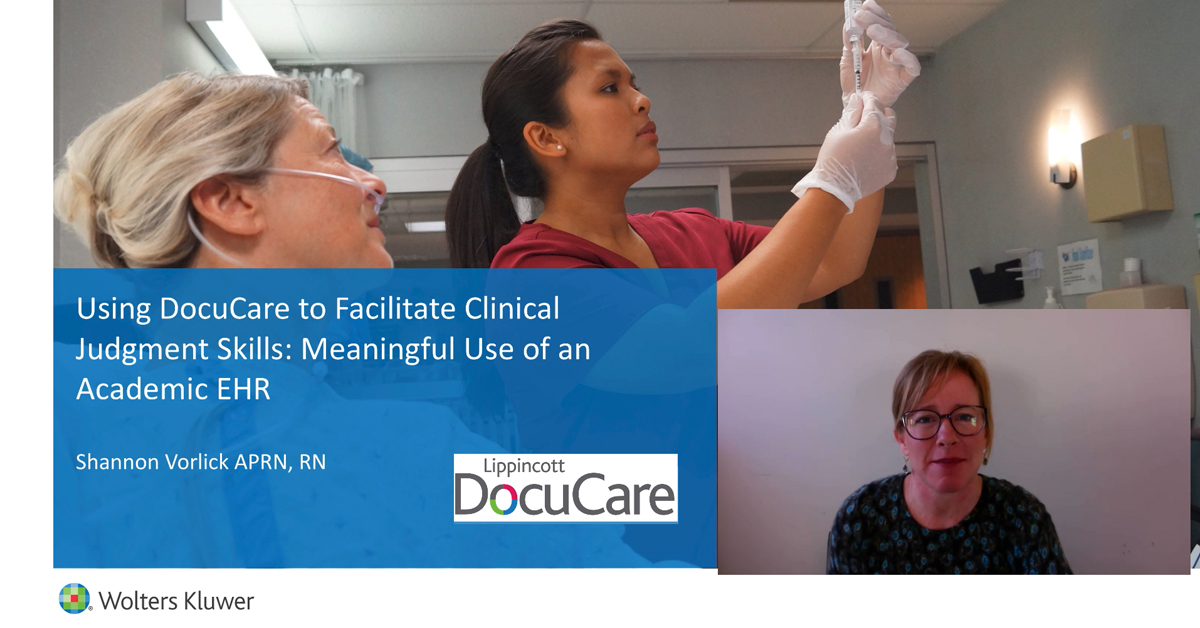 Using DocuCare to facilitate clinical judgment skills: Meaningful use ...