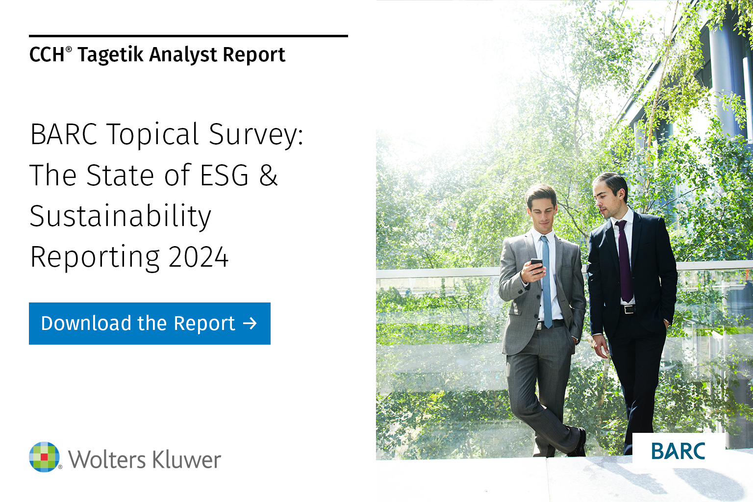 New BARC study “The State of ESG & Sustainability Reporting Challenges ...