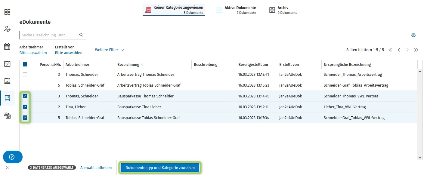 Personal und Zeiten eDokumente - Schnelleinstieg für Mandanten