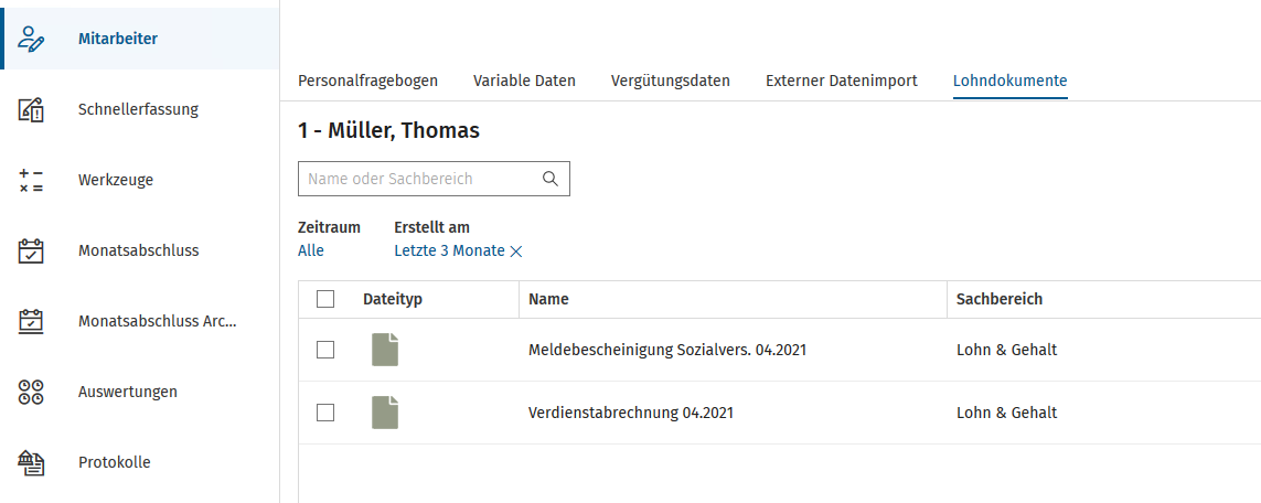Personal und Zeiten - Wie kann ich die Lohndokumente meiner Mitarbeiter ...