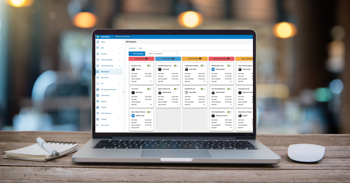 CCH Workpapers | Integrates with CCH iFirm, Xero, MYOB | Wolters Kluwer