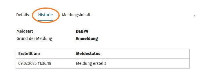 ADDISON Lohn Online - Das Meldecenter: Statusübersicht Ihrer Meldungen