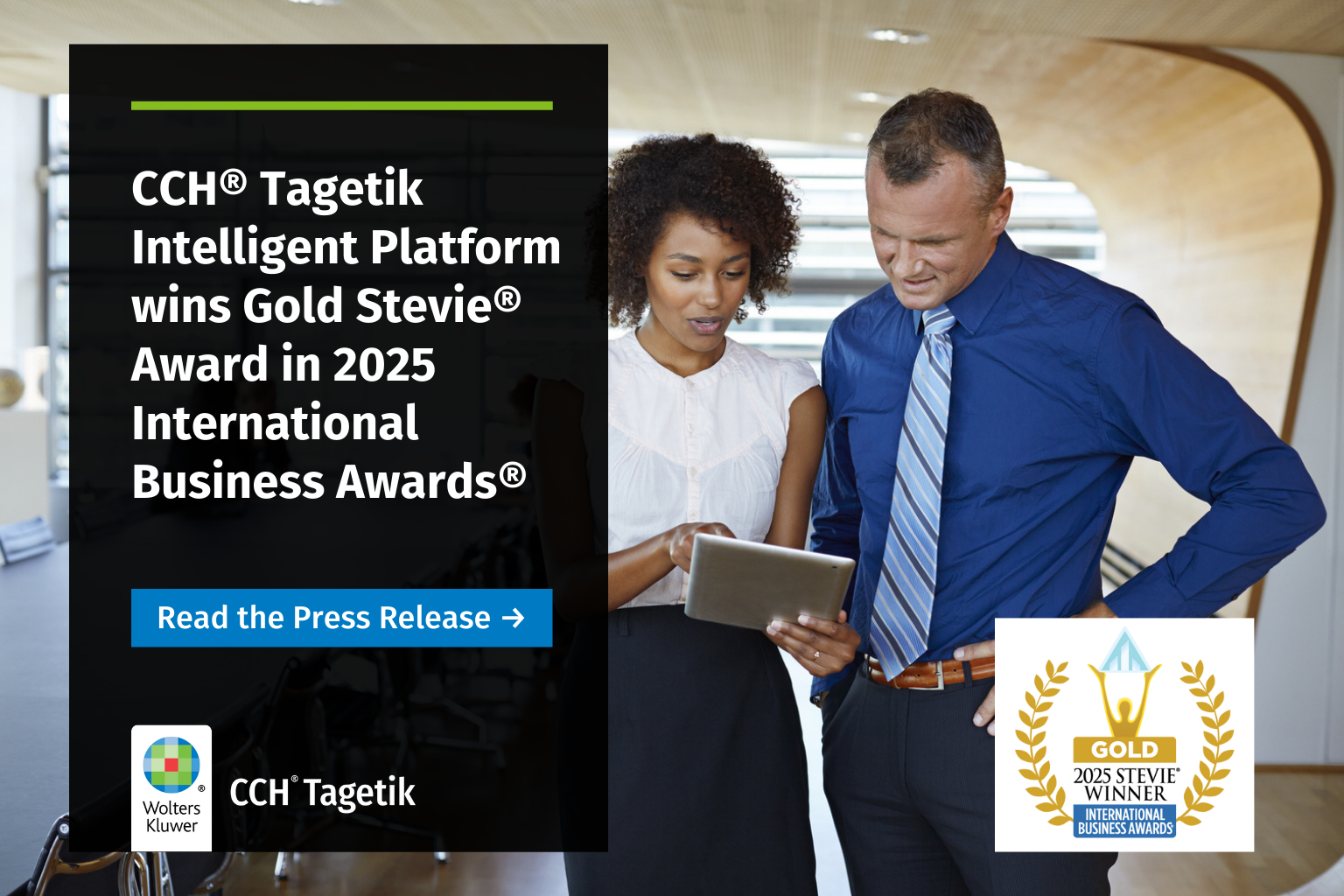 CCH® Tagetik Intelligent Platform wins Gold Stevie® Award in 2025 ...