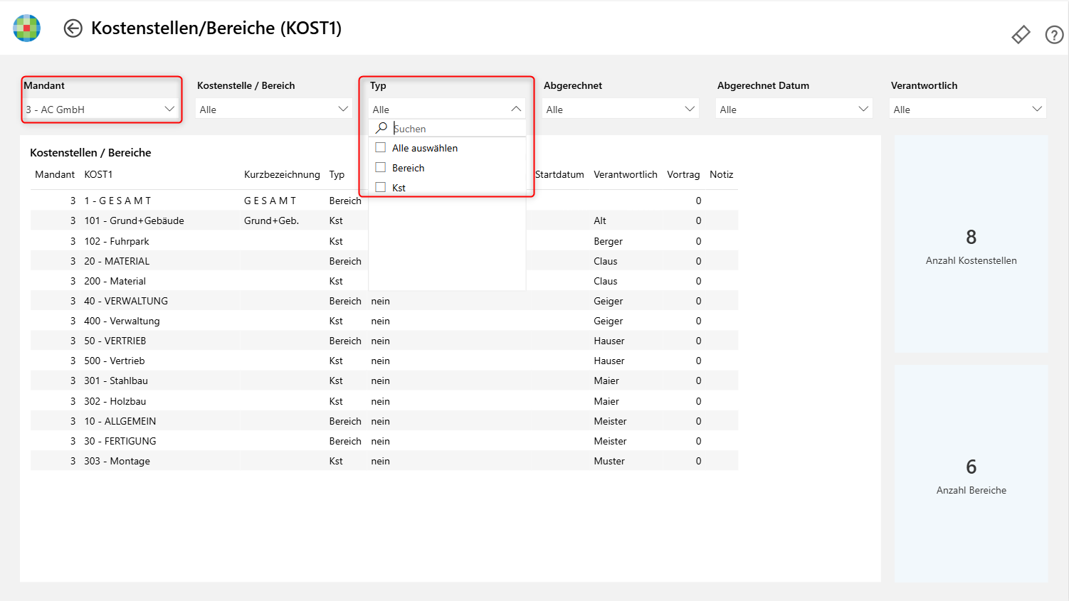 5.4. Microsoft Power BI® Berichtspaket Controlling-Cockpit