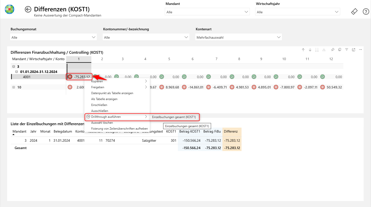 5.4. Microsoft Power BI® Berichtspaket Controlling-Cockpit