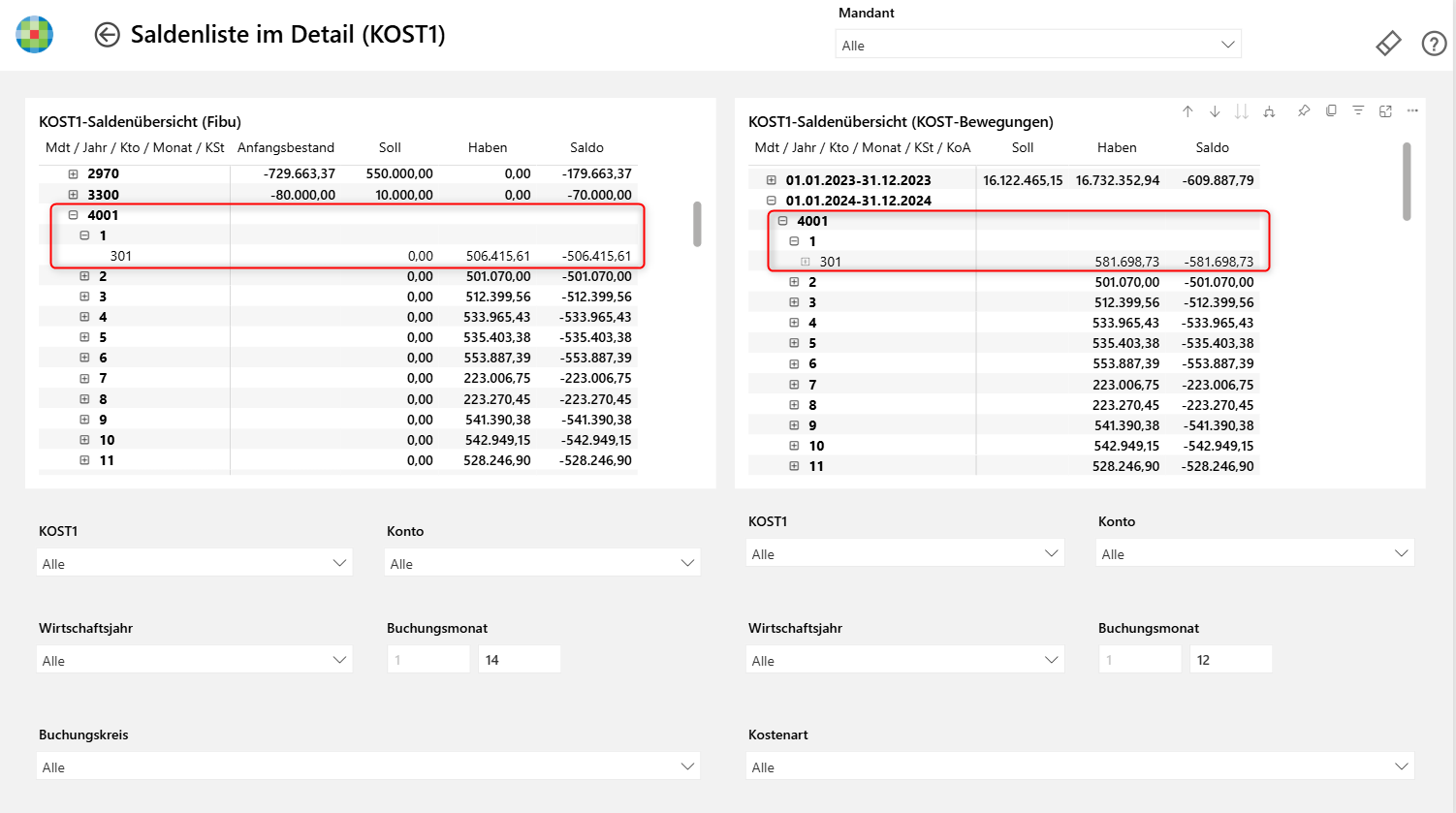 5.4. Microsoft Power BI® Berichtspaket Controlling-Cockpit