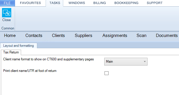 Tax Settings