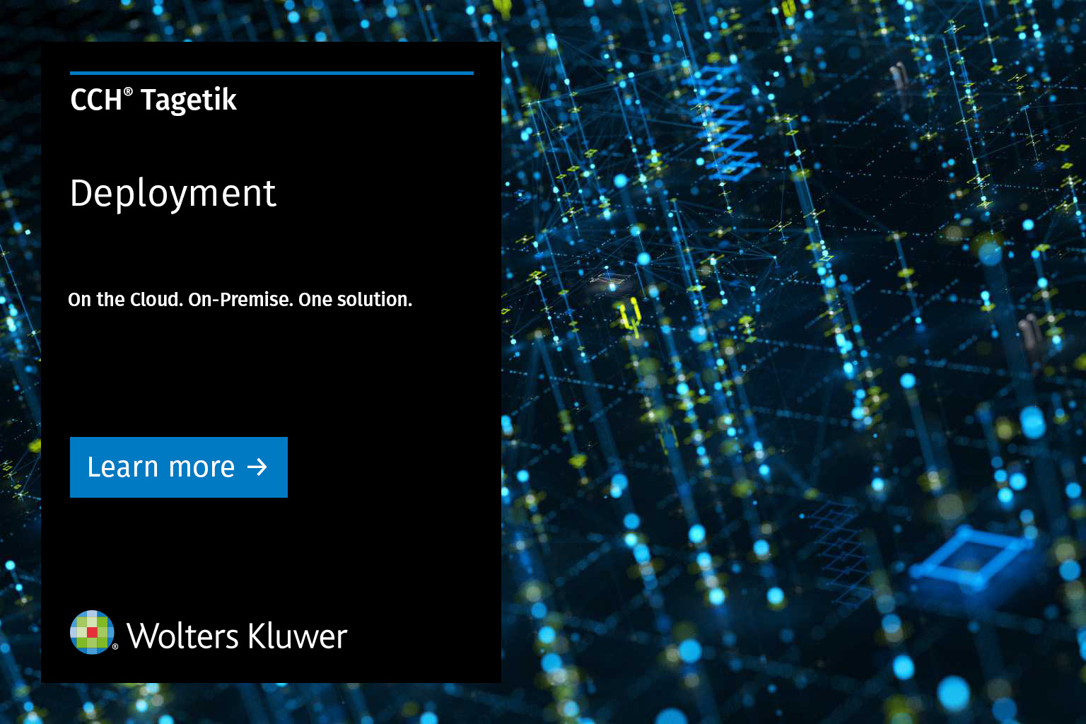 Bereitstellung - CCH Tagetik in der Cloud & On-Premise | Wolters Kluwer