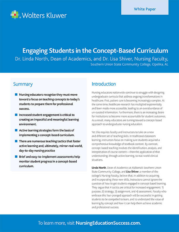 White paper and webinar – Engaging students in the concept-based ...